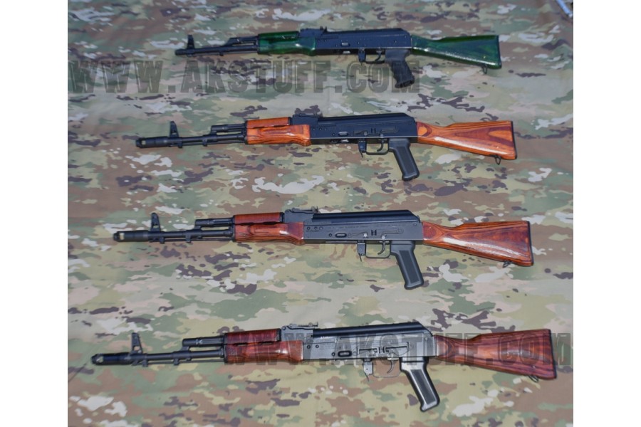 AKM pattern wood set Afghan Amber finish (Siberian Customs)