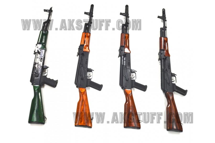 AKM pattern wood set Afghan Amber finish (Siberian Customs)